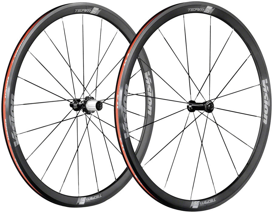 Vision Team 35 Comp SL Wheelset - 700 QR x 100/130mm Rim Brake HG 11 B ...